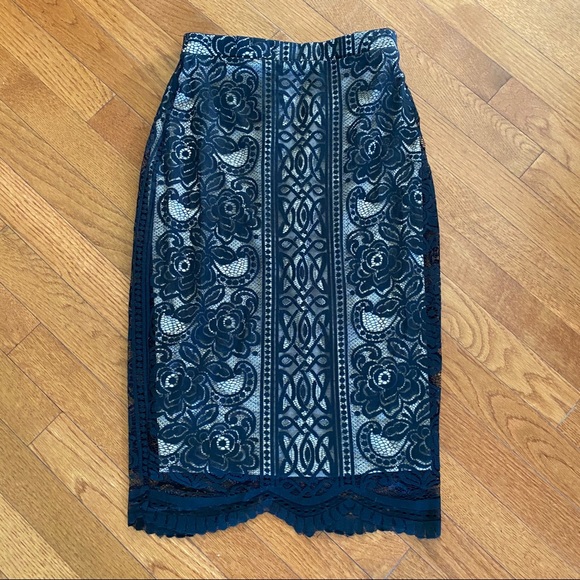 love, Fire | Skirts | Love Fire Lace Midi Skirt | Poshmark